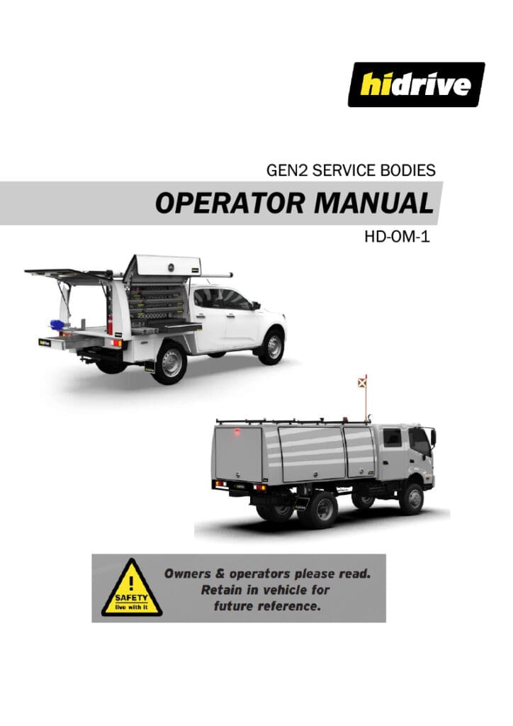 Operator Manuals and Procedures | Hidrive
