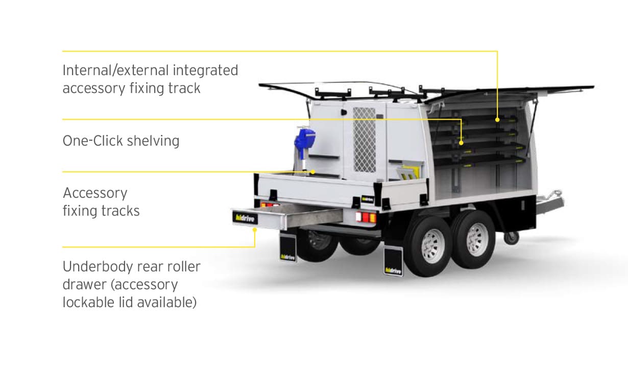 Tool Canopy All Rounder Trailer | Hidrive